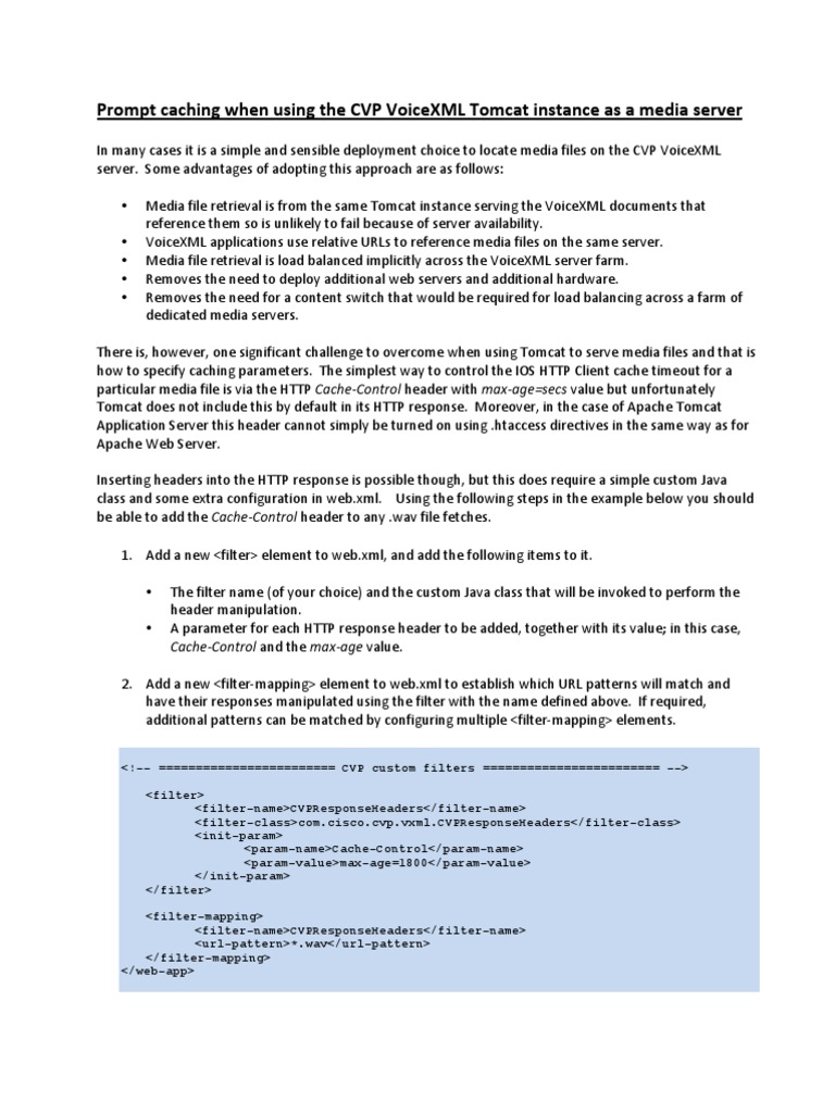 Cache Control Tomcat | PDF | Hypertext Transfer Protocol | Apache Http Server