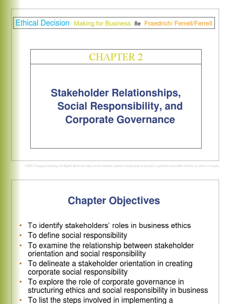 Stakeholder Relationships, Social Responsibility, and Corporate ...