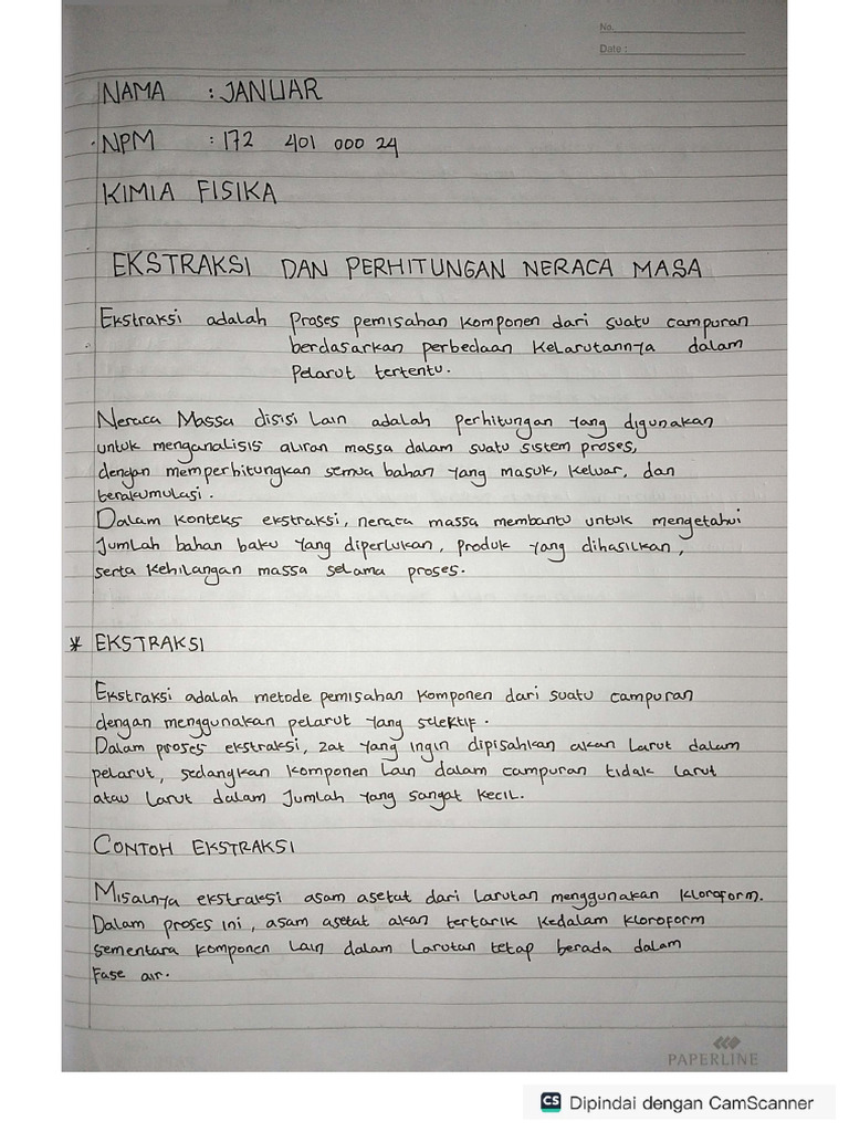 Ekstraksi Perhitungan Masa | PDF