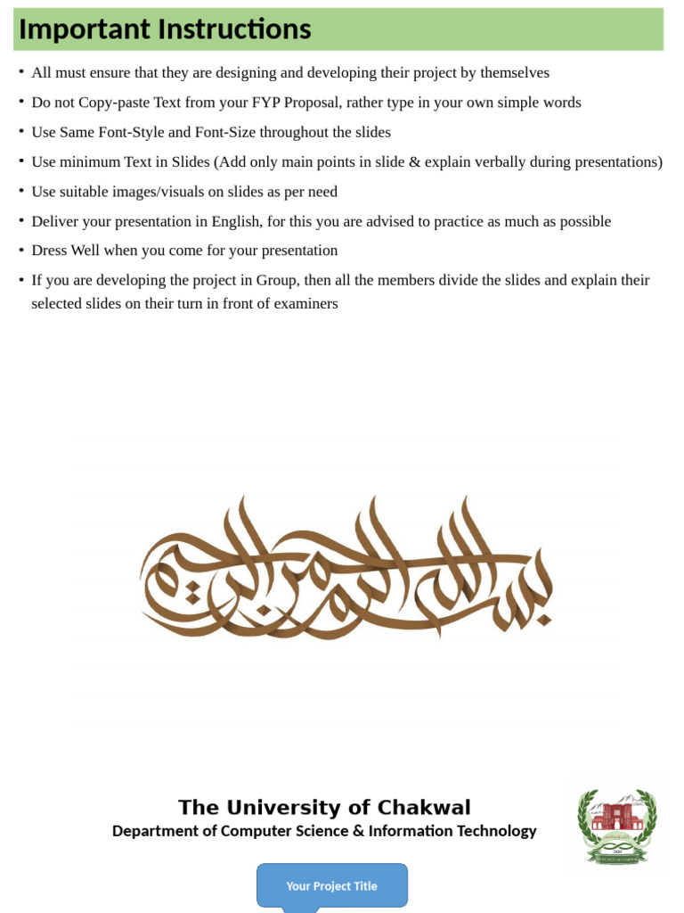 FYP - Presentation Template | PDF | Databases | Computing