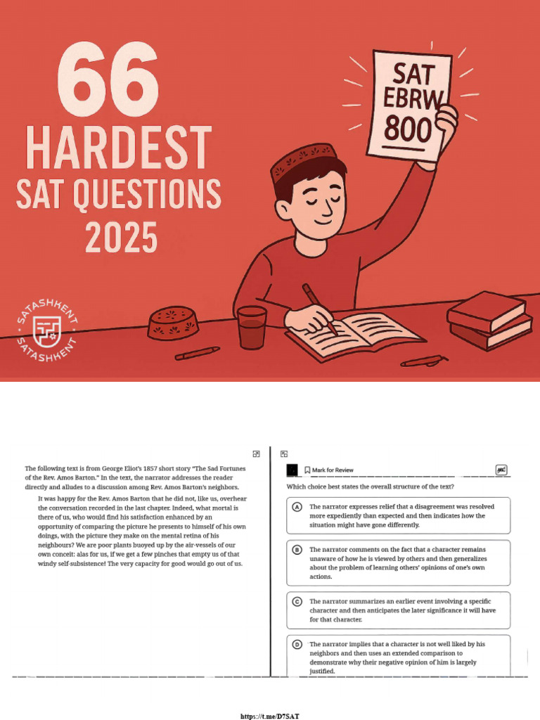 Hardest SAT Questions for 2025 | PDF | Brand | Parasitism