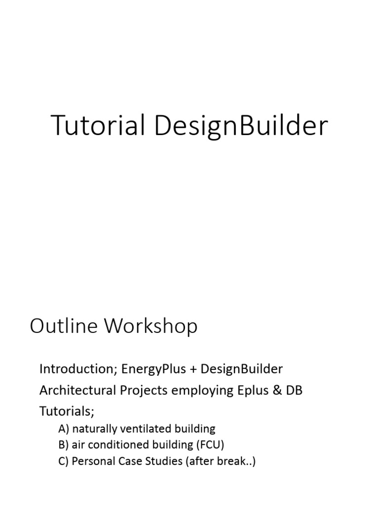 DesignBuilder Energy Simulation Tutorial | PDF