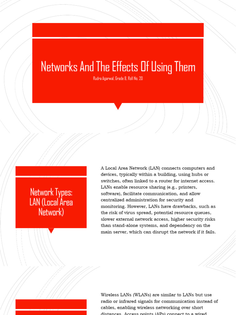 Networks and The Effects of Using Them | PDF | Computer Network | Local ...