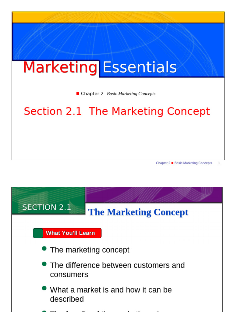 Basic Marketing Concepts Overview | PDF | Marketing | Business