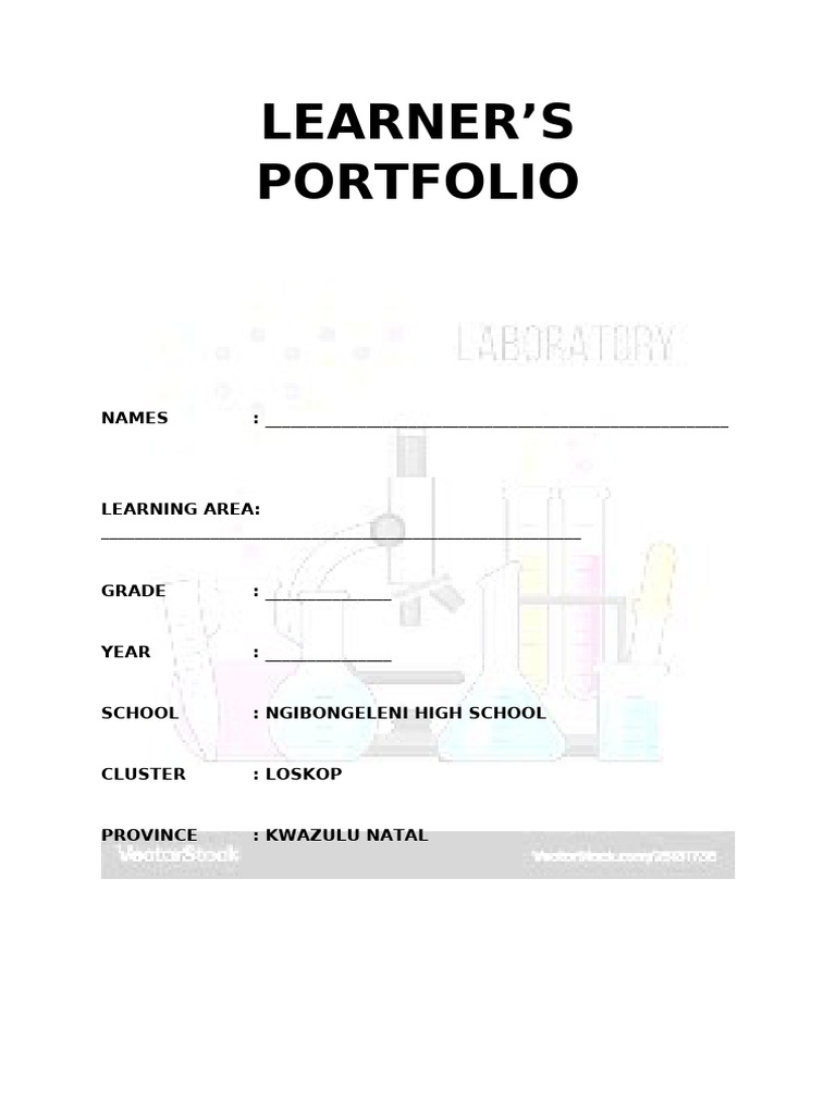 Learner's Portfolios Cover 1 | PDF