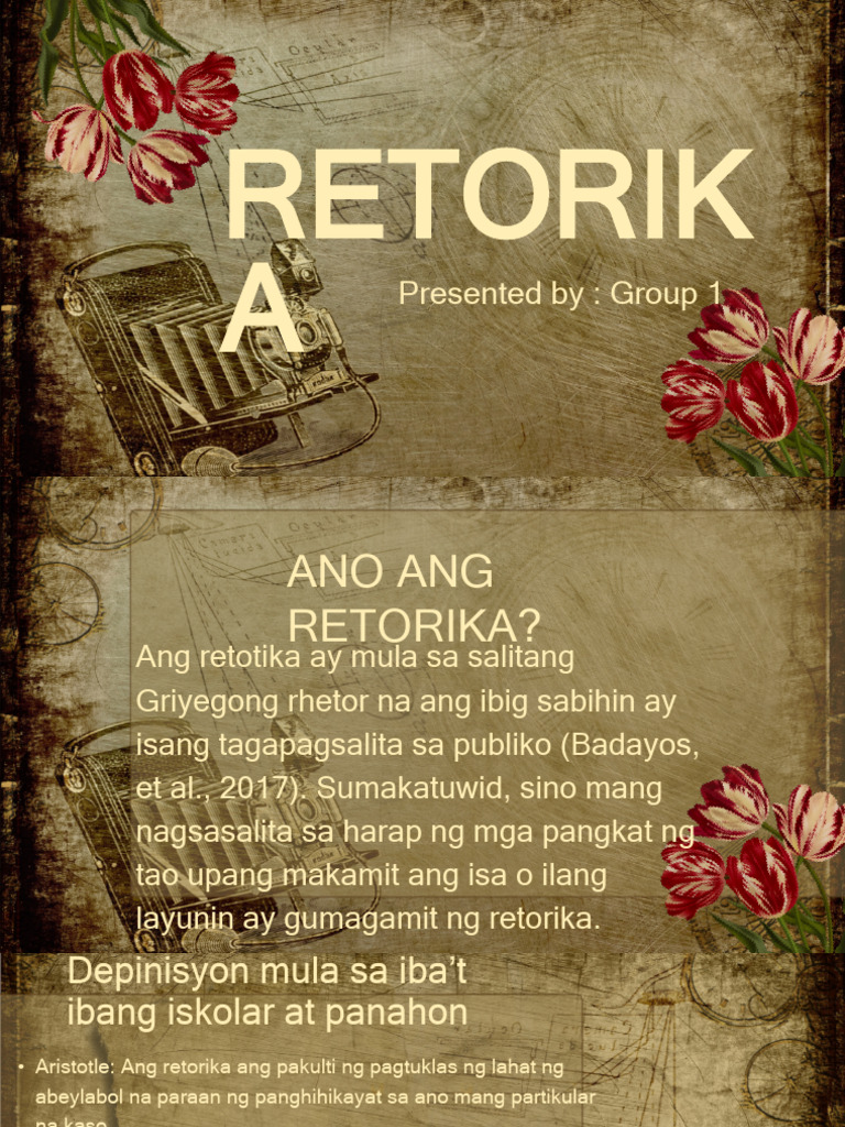 Retorika Filipino 3 | PDF