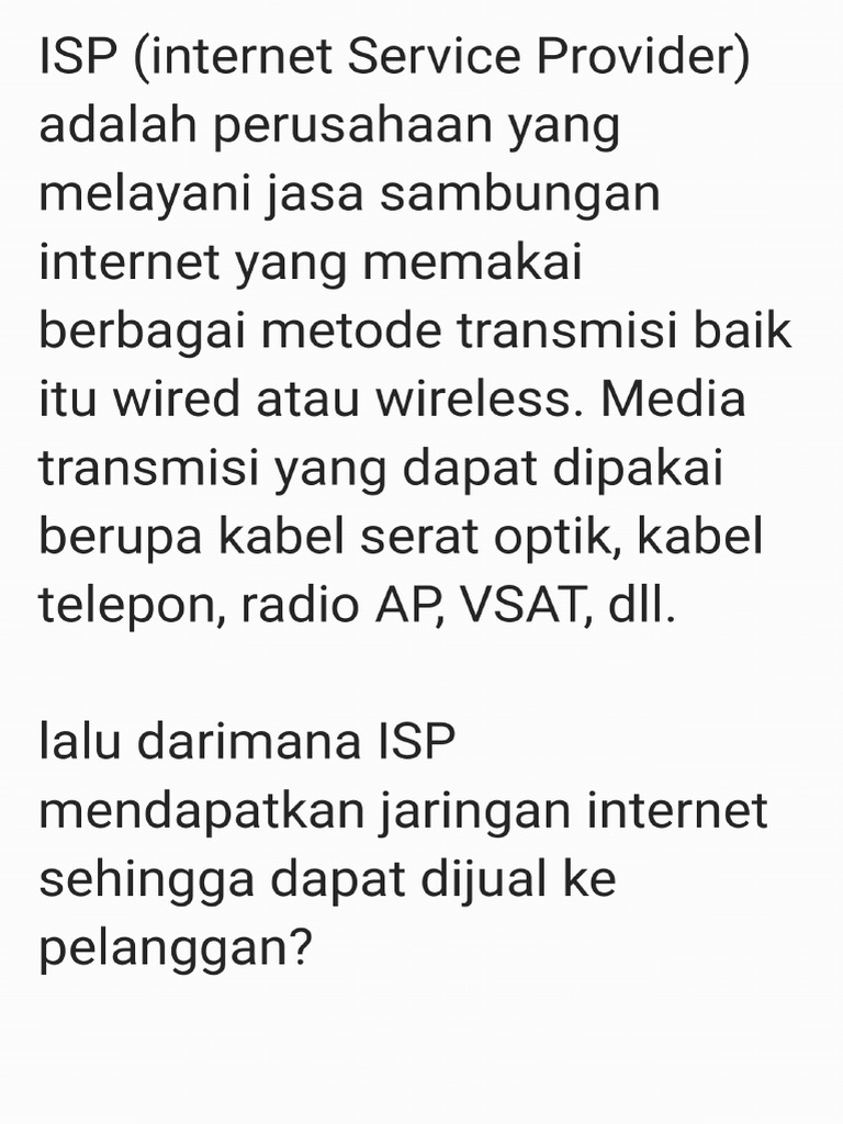 Apa Itu ISP | PDF