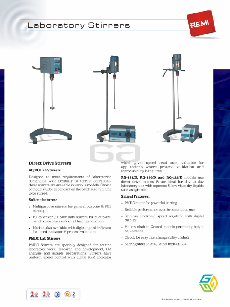 Stirrer Motor | PDF
