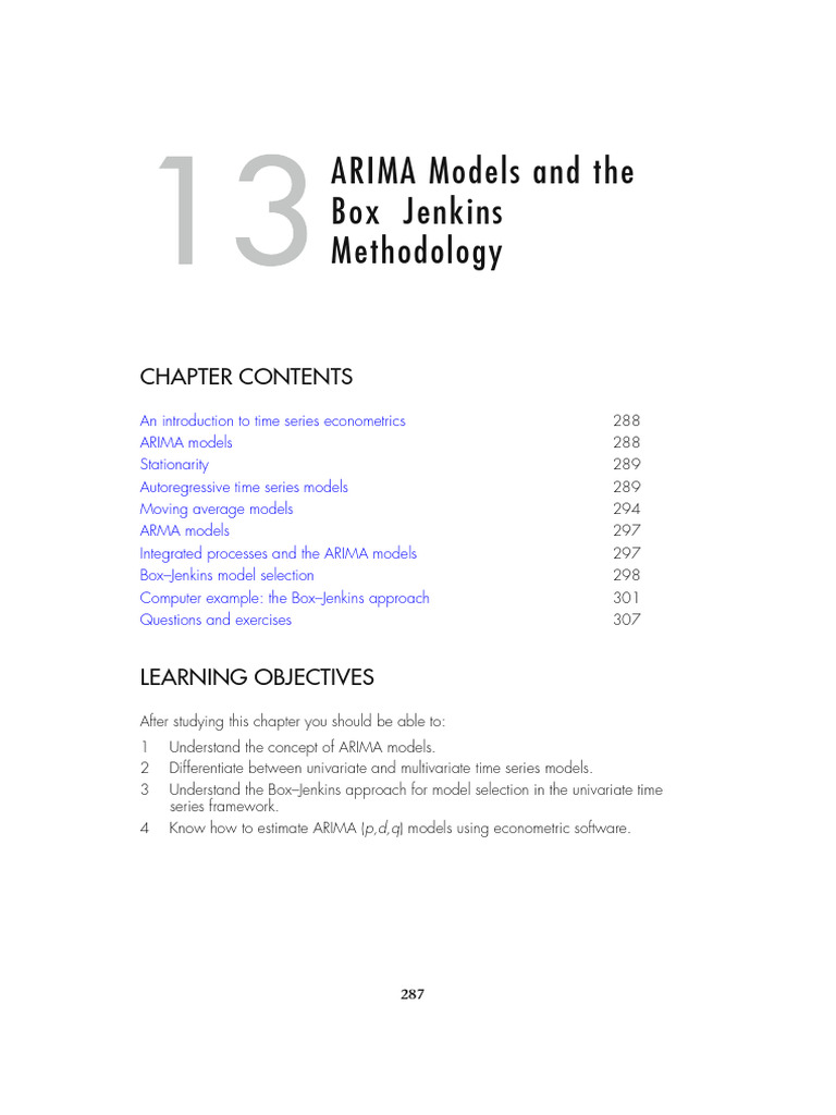 chapter-ARIMA Model 287-307pdfuihiuibghyugb | PDF | Autoregressive ...