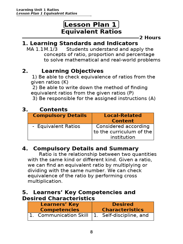 Understanding Equivalent Ratios | PDF | Learning | Ratio