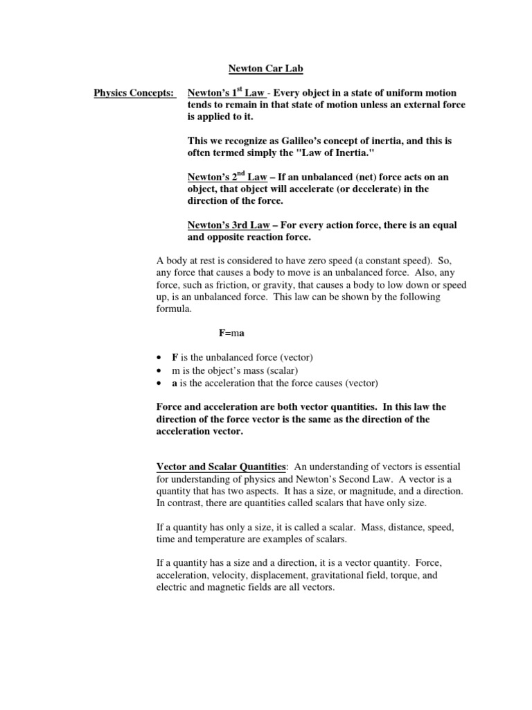 Investigating Newton's Second and Third Laws of Motion through the ...