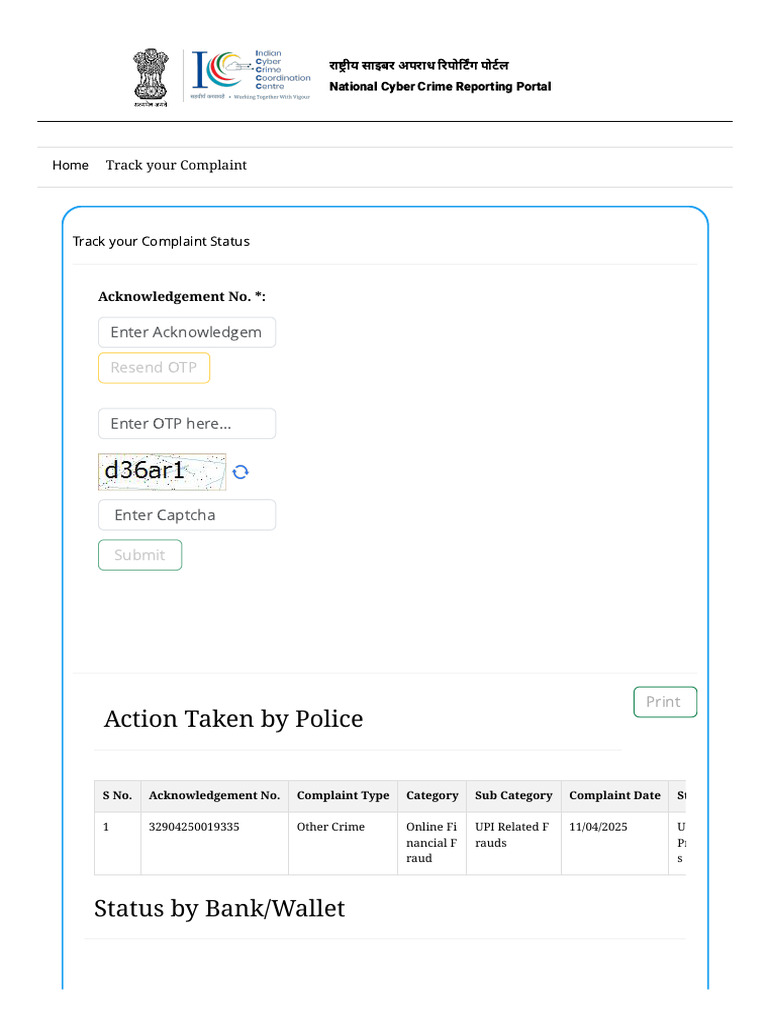 Cyber Crime Complaint Tracking Guide | PDF