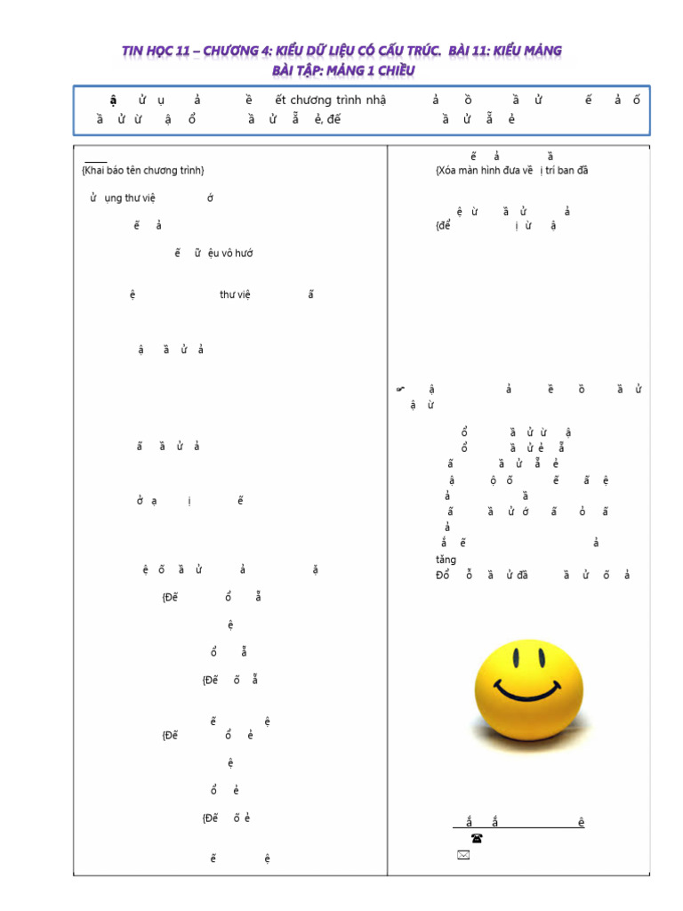 Bai Tap Pascal Mang 1 Chieu | PDF