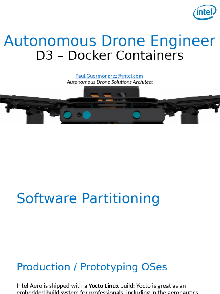 D3 - Autonomous Drone Engineer - Software - Docker Containers | PDF ...