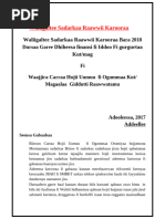 Waamicha Cidhaa | PDF