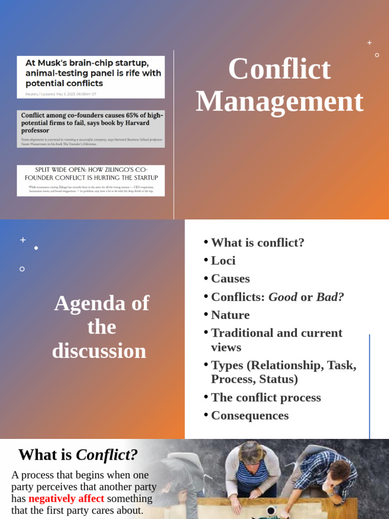 Introduction To Confict Management | PDF | Conflict Resolution ...