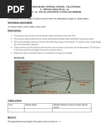 Class 10 Science Physics Practicals 1 | PDF | Mirror | Refraction