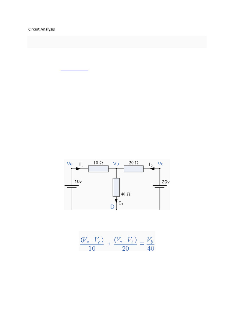 Elen 2000 - Circuit Analysis | PDF | Electrical Network | Network Analysis (Electrical Circuits)