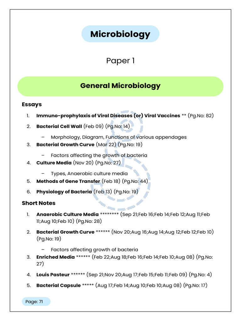 Micro 1 | PDF | Immune System | Bacteria
