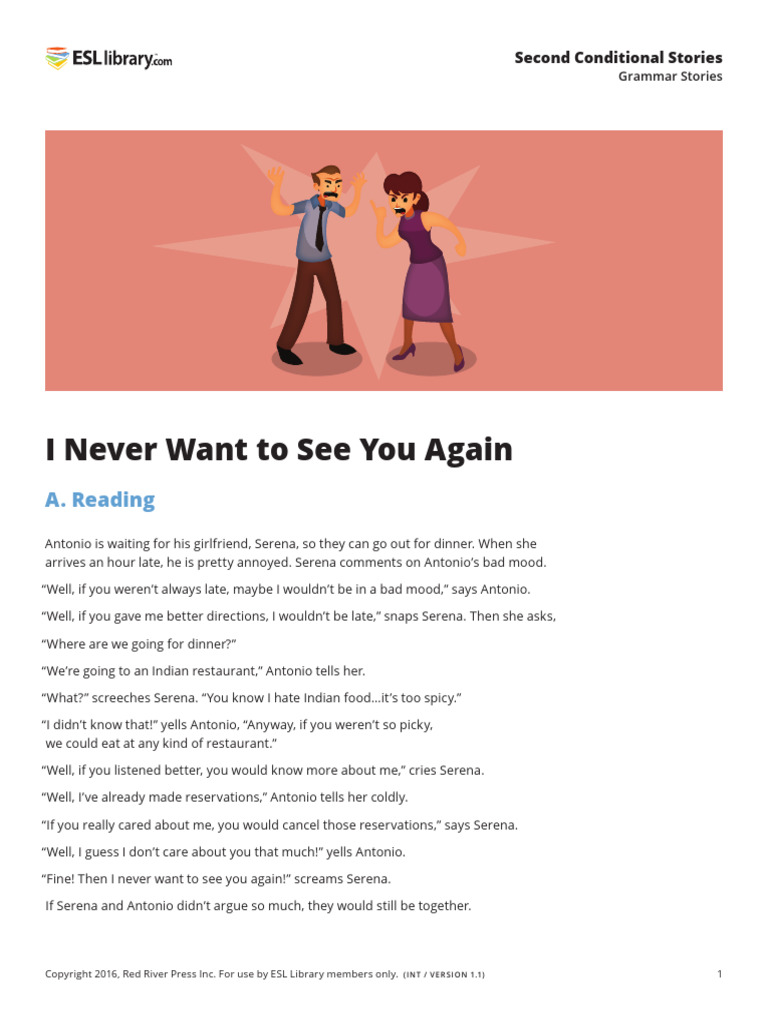 Second Conditional Stories - Grammar Stories | PDF