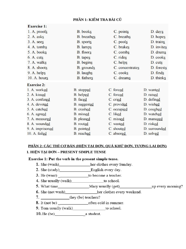 Tiếng anh THCS | PDF