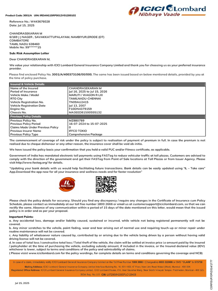 Policy 862896800 1973395615357 | PDF | Insurance | Pro Rata