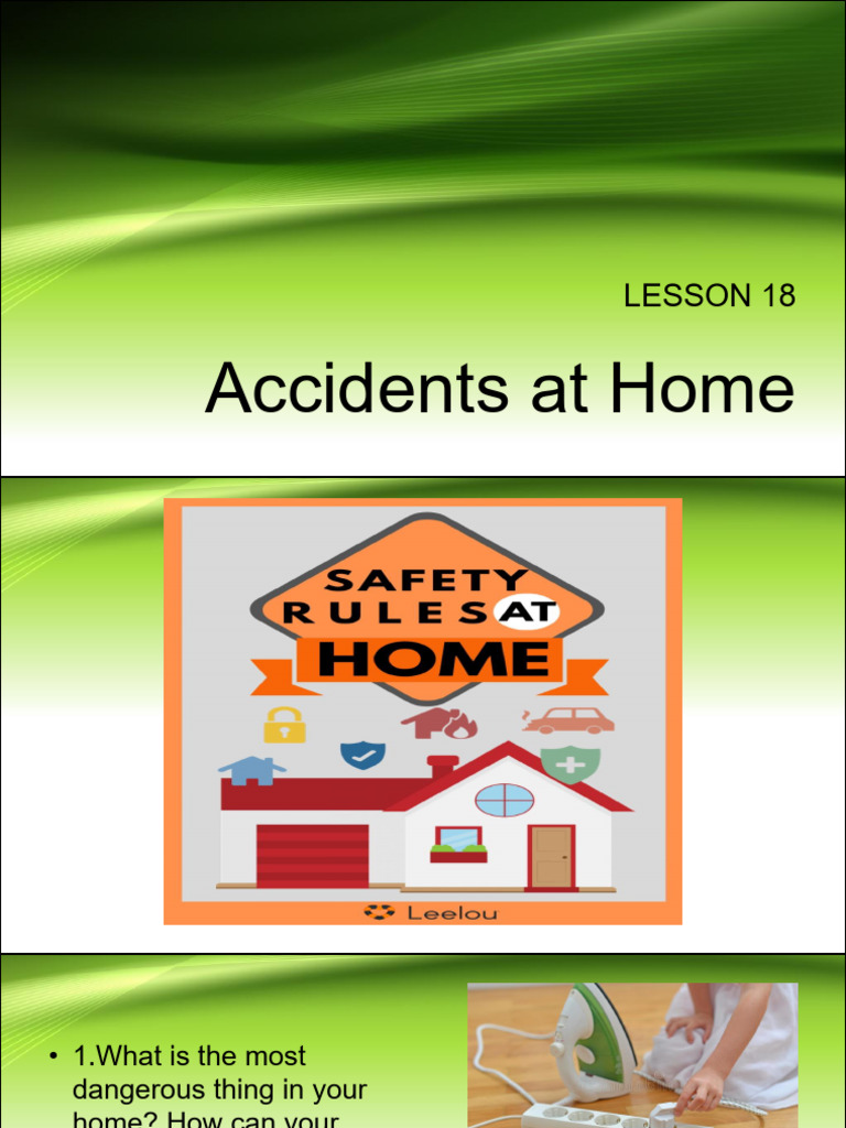 Lesson 18 Accidents at Home | PDF
