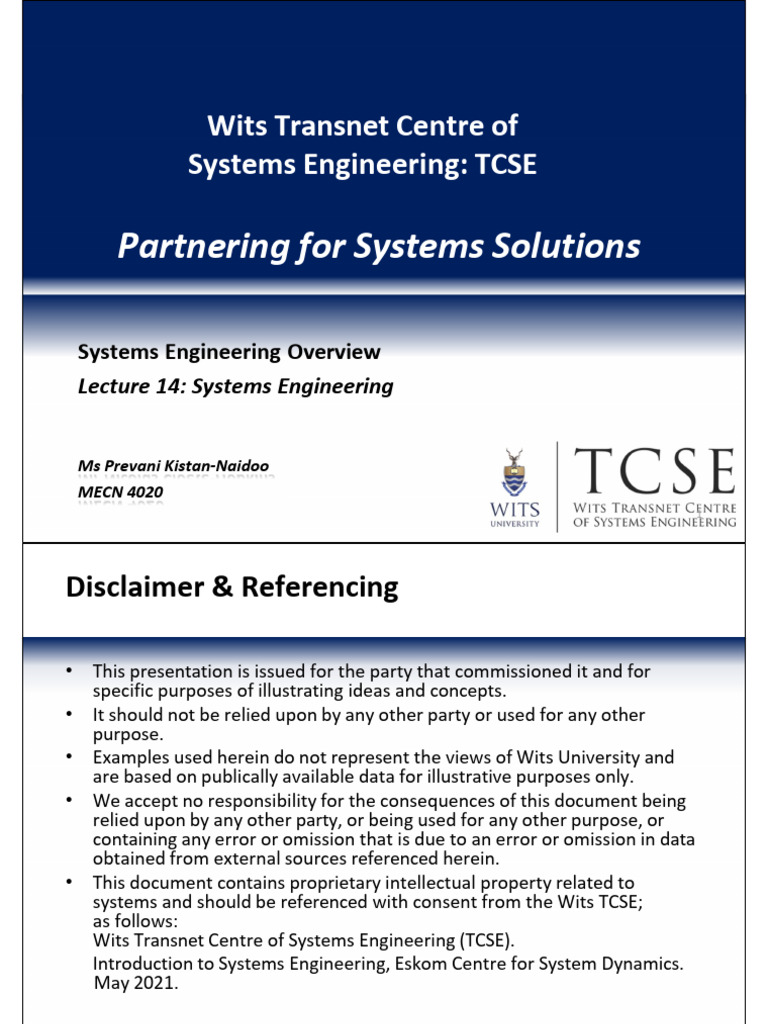 Systems Engineering Fundamentals Overview | PDF | Systems Engineering ...