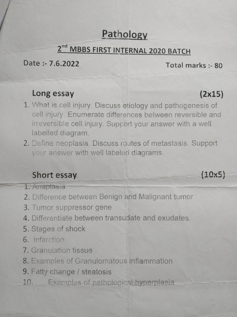 Second Year 2020 Batch Papers RKDF | PDF
