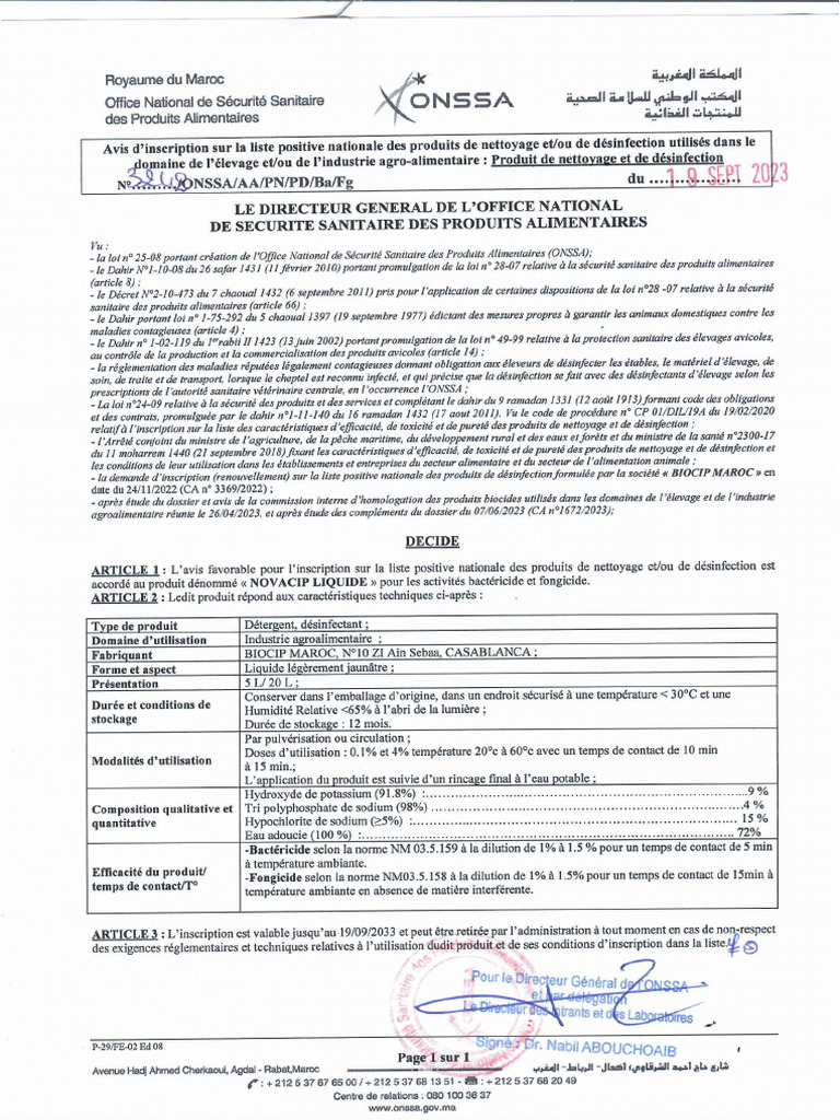Novacip Liquide 190933 | PDF