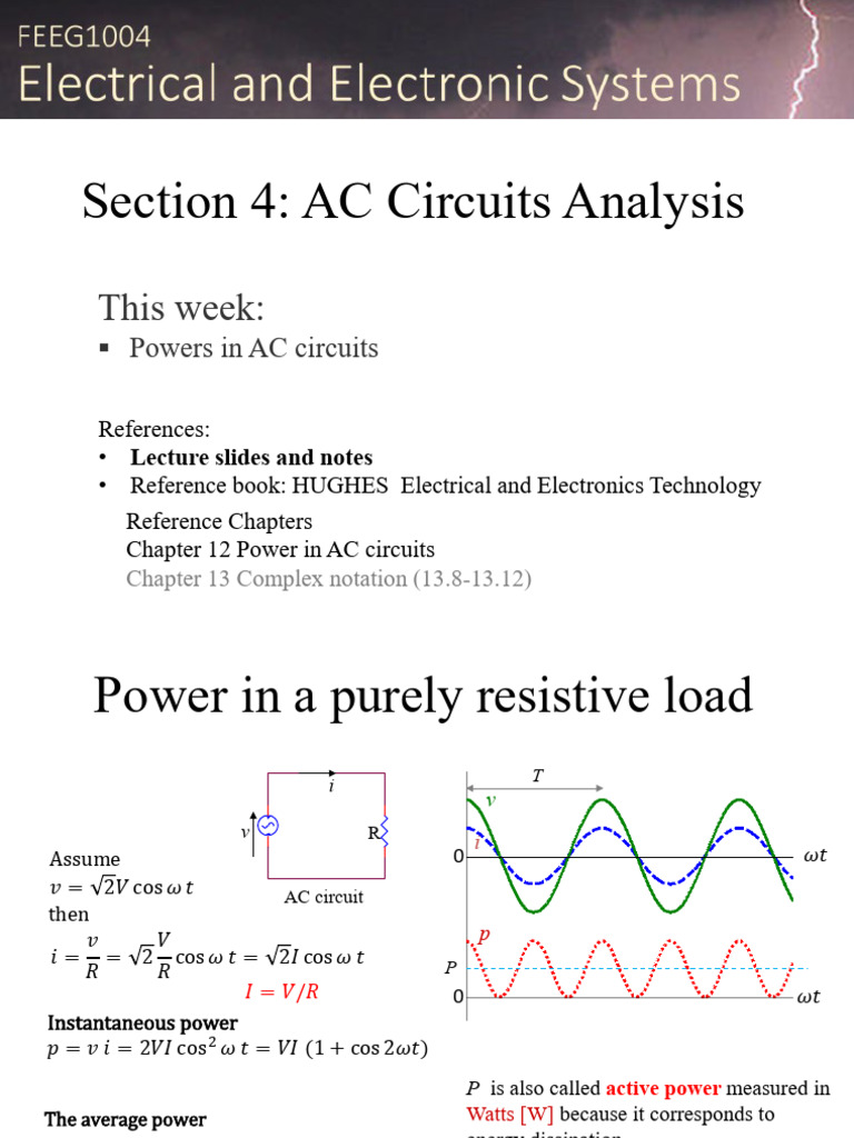 AC Circuits Analysis Lecture Slides 07 08 | PDF | Ac Power | Electricity