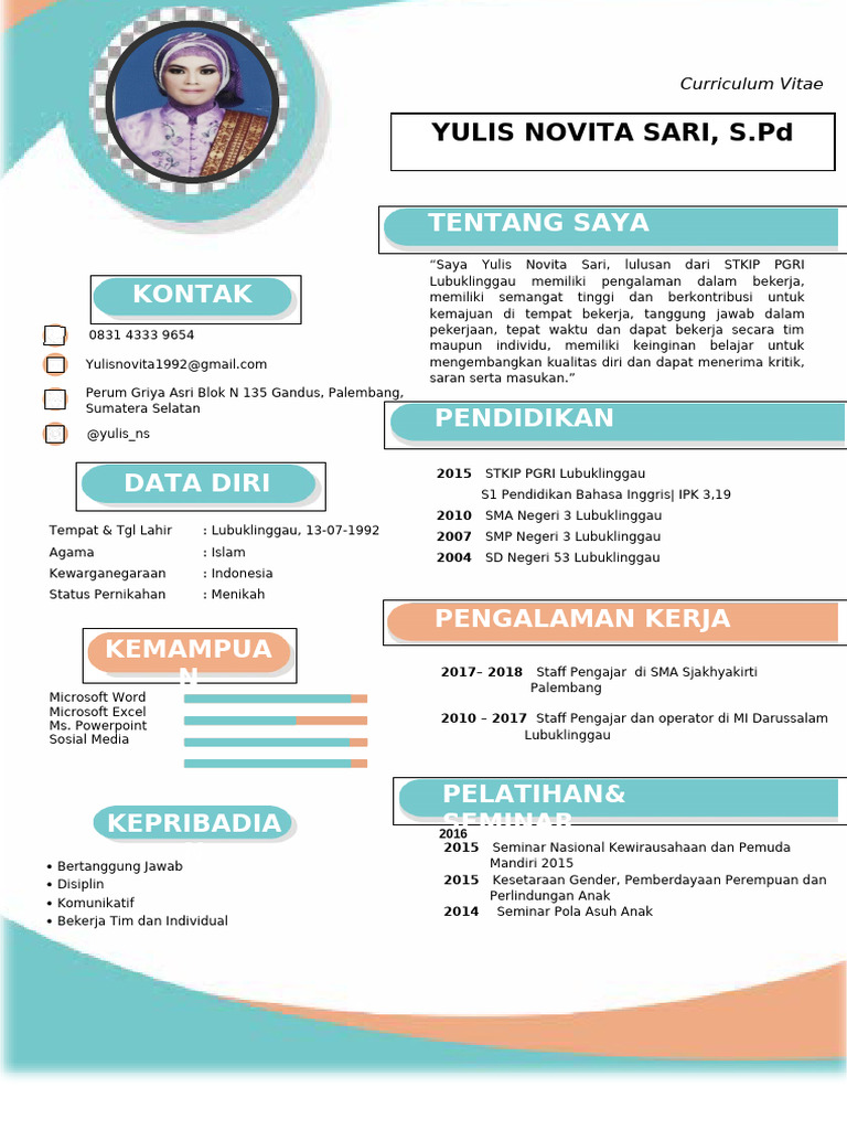 Curriculum Vitae Yulis ? | PDF