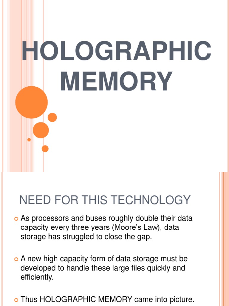 Holographic Memory: Future of Data Storage | PDF | Holography ...