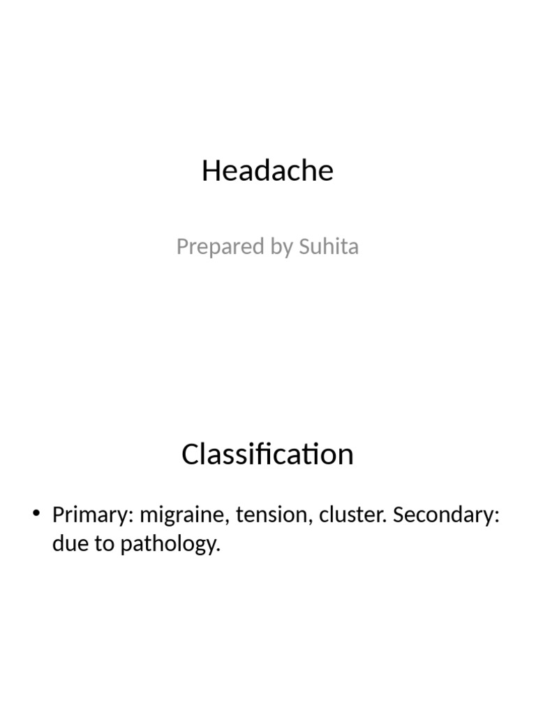 Headache | PDF