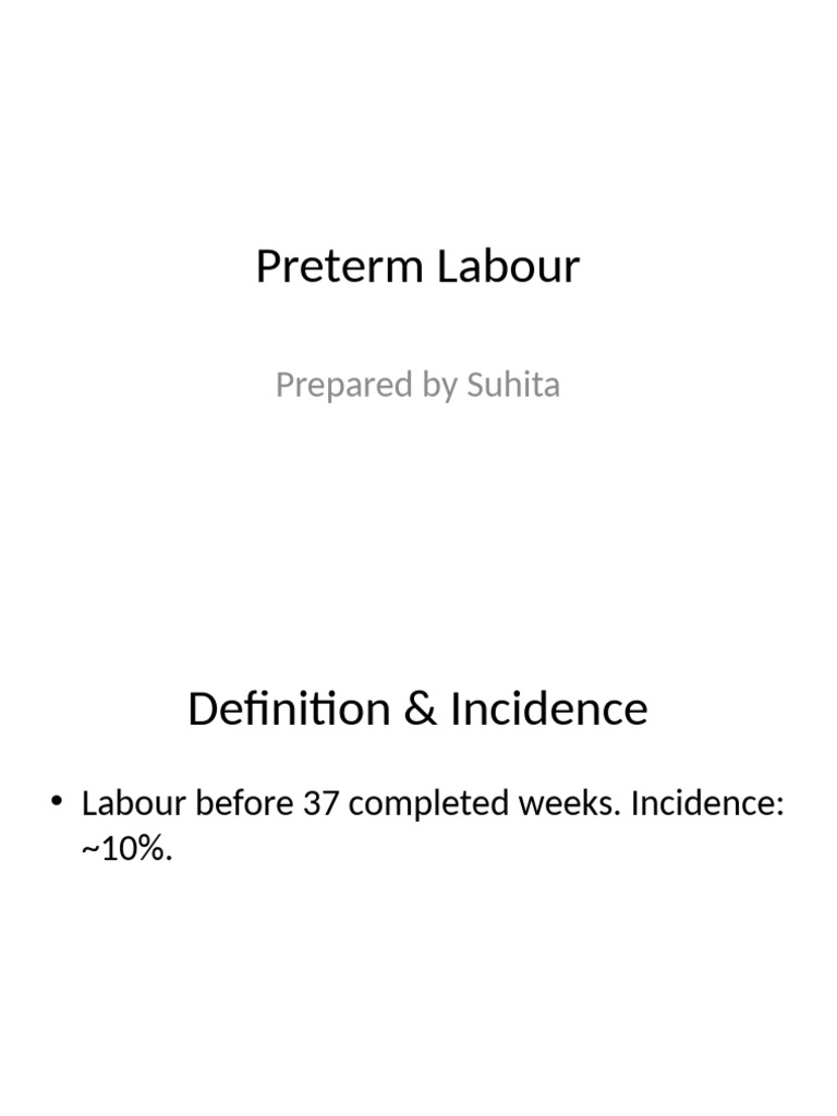 Preterm Labour | PDF