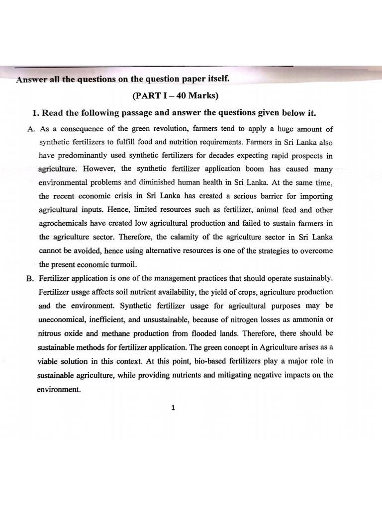 Green Revolution Reading | PDF