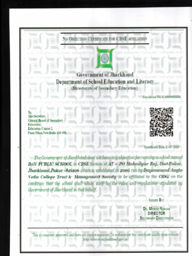 Recognition Certificate | PDF