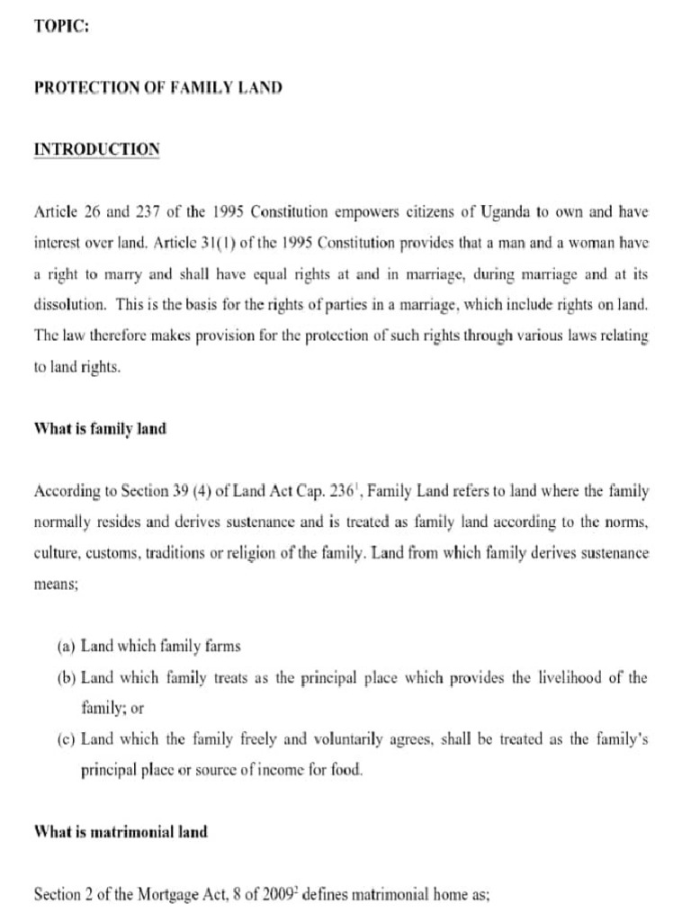 Family Property | PDF