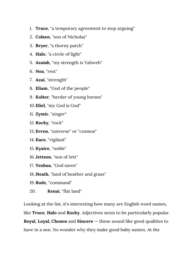 Baby Names | PDF