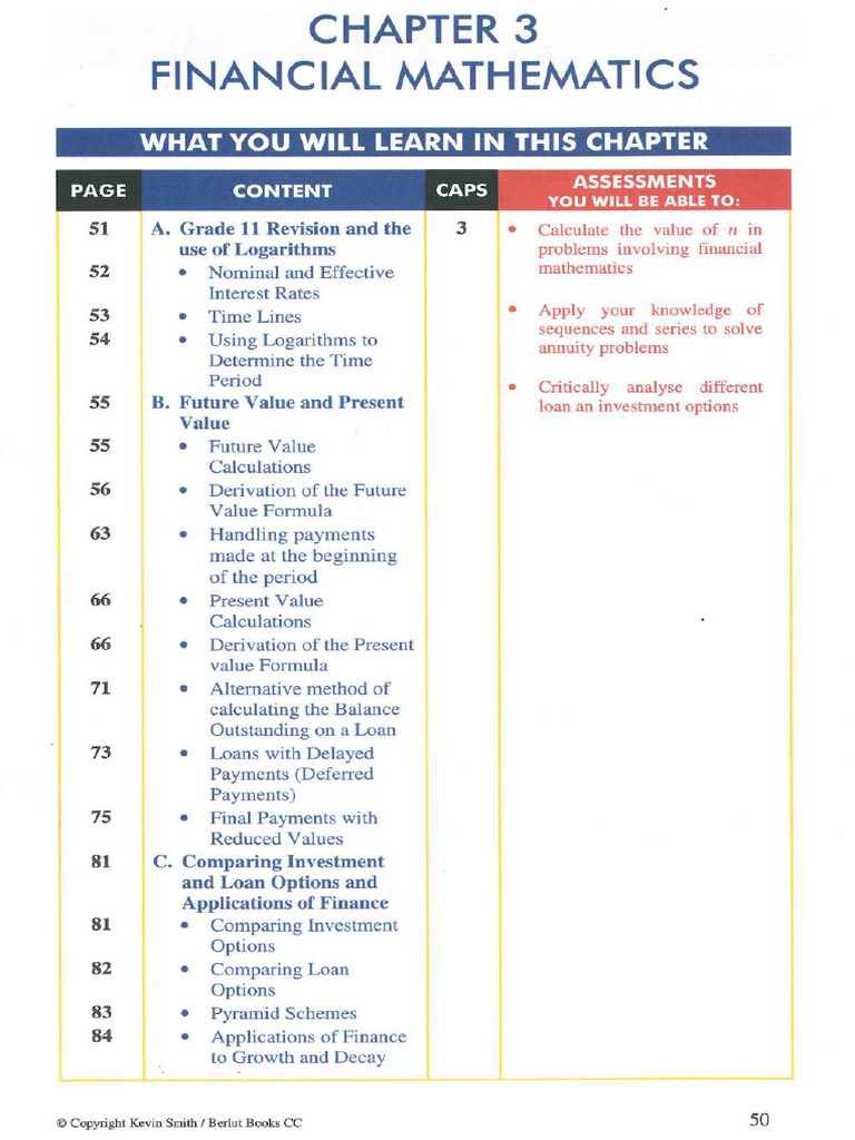 Financial Mathematics | PDF