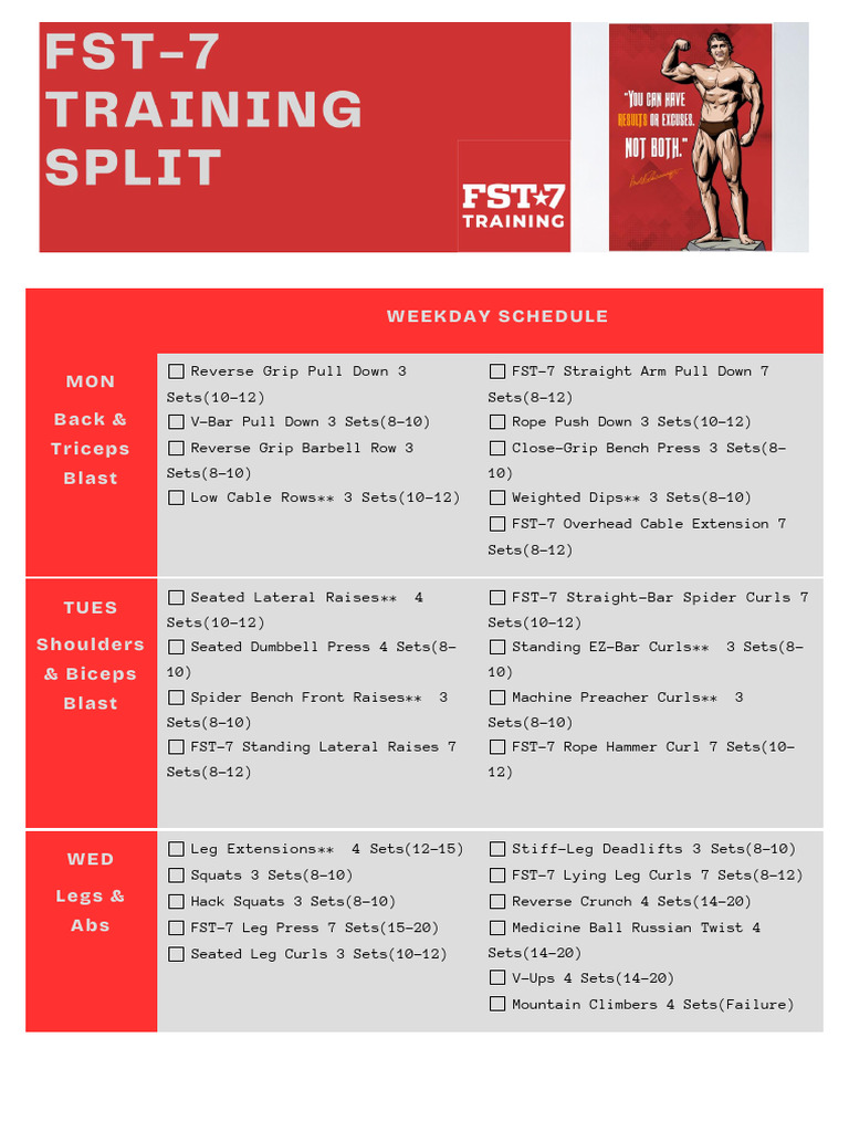 FST 7 Training | PDF | Weight Training | Physical Fitness