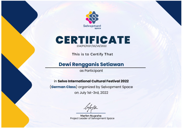 German Class - Dewi Rengganis Setiawan | PDF