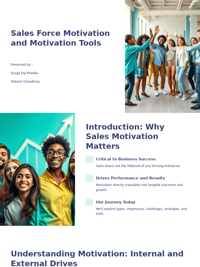 Sales Force Motivation and Motivation Tools | PDF | Motivation ...