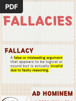 Hum115 v12 Wk4 Effective Reasoning Response 2 | PDF | Fallacy | Bias