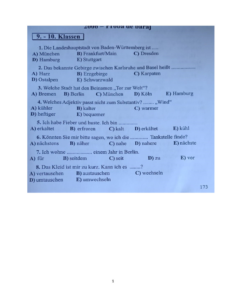Test Germana | PDF