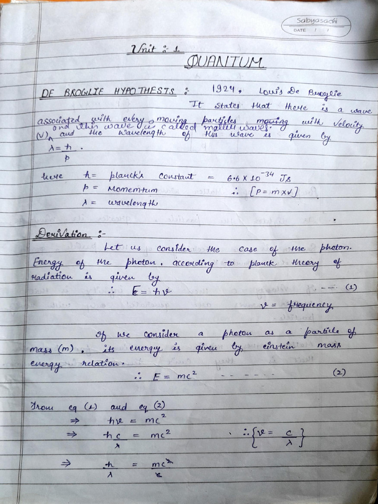 Physics Notes 1-4 Unit | PDF