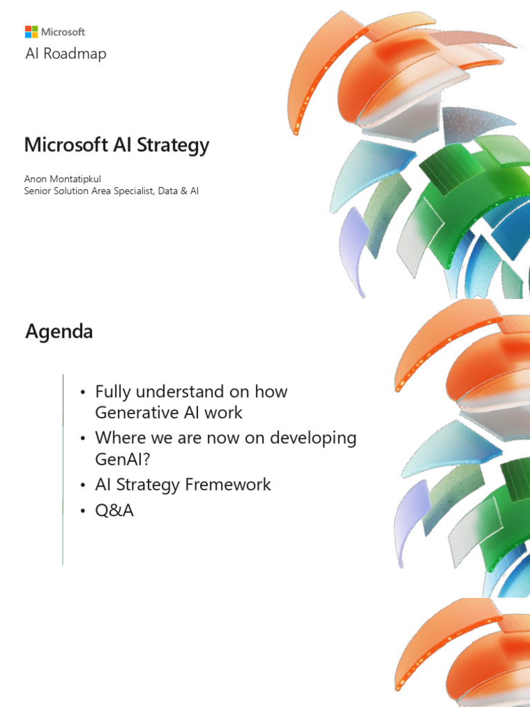 Microsoft Generative AI Strategy Overview | PDF | Artificial ...