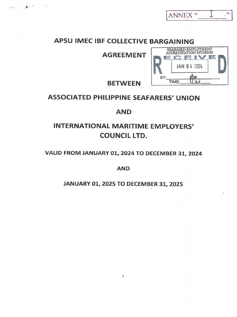 APSU - IMEC - IBF - 2024 - 2025 FINAL - Approved Copyy-4-50 | PDF | Sailor | Employment