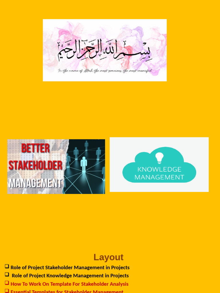 Stakeholder and Knowledge Management | PDF | Knowledge Management ...