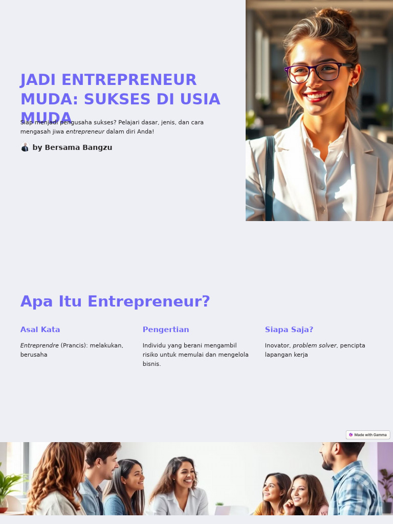 Sukses Jadi Entrepreneur Muda | PDF